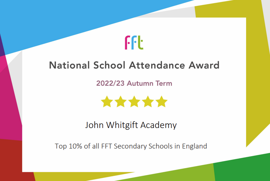 JWA in top 10% of schools in England for attendance - John Whitgift Academy